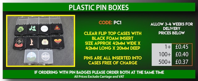 Lapel Pin Badges - Cases & Pin Badge Cards